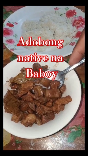 #cooking Adobong native na baboy - YouTube