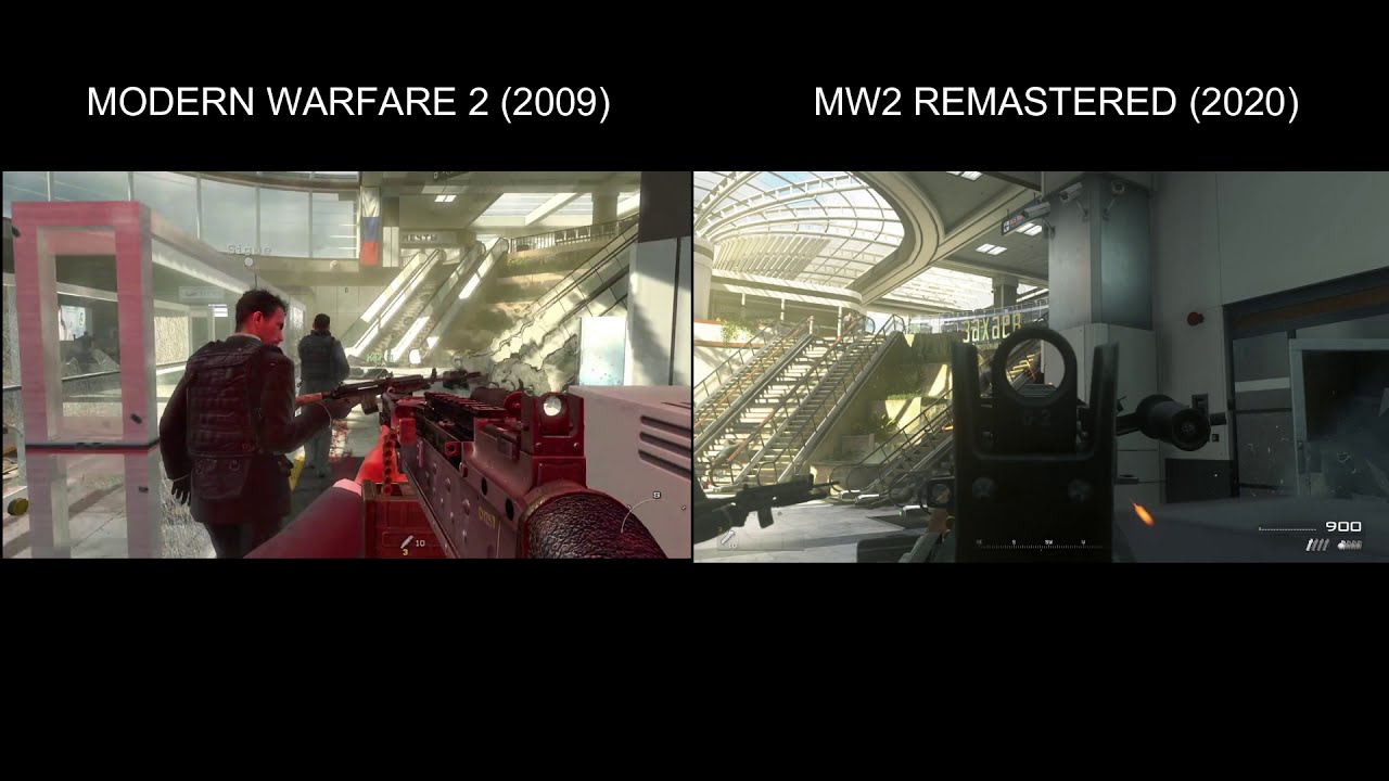 NO RUSSIAN | Comparative MW2 (2009) vs. MW2 Remastered (2020) - YouTube