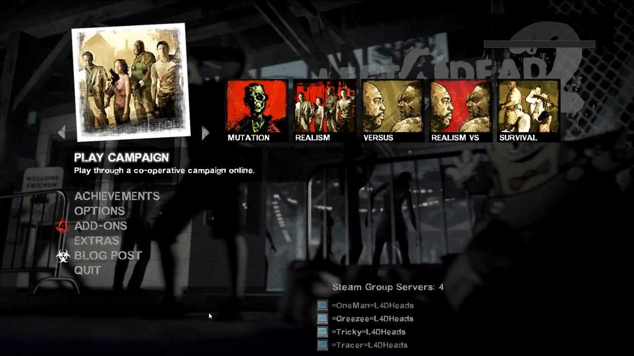 Manage ADD ONS L4D2 - YouTube