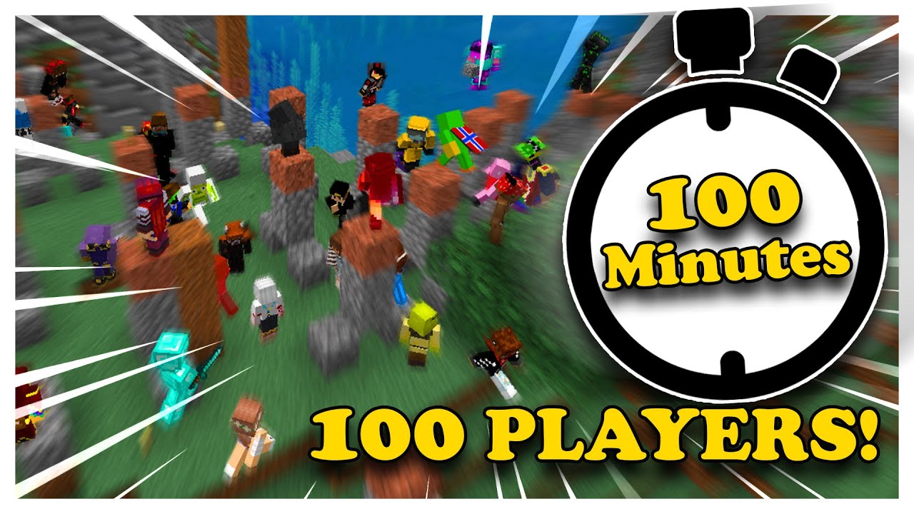 What can 100 Minecraft players do in 100 Minutes - YouTube