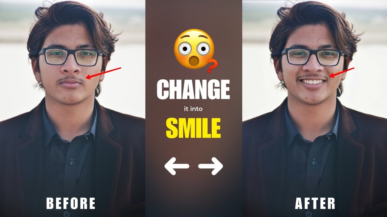 Normal Face to Smile Face Photo Editing | Smile Photo Editing | Face ...