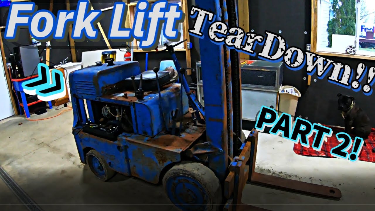 VINTAGE FORK LIFT PROJECT (TEAR DOWN FINISHED!) -PART 2 - YouTube