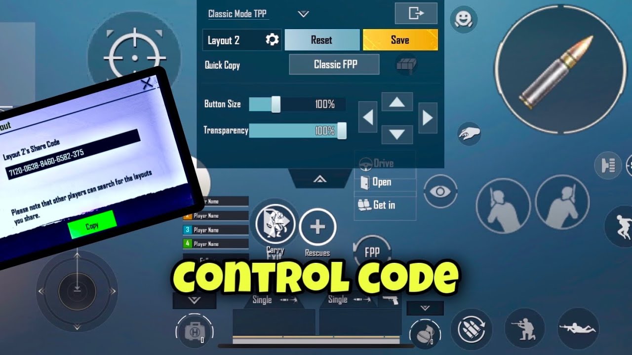 Right side fire button | best four finger claw bgmi | control code | coffin Pubg - YouTube