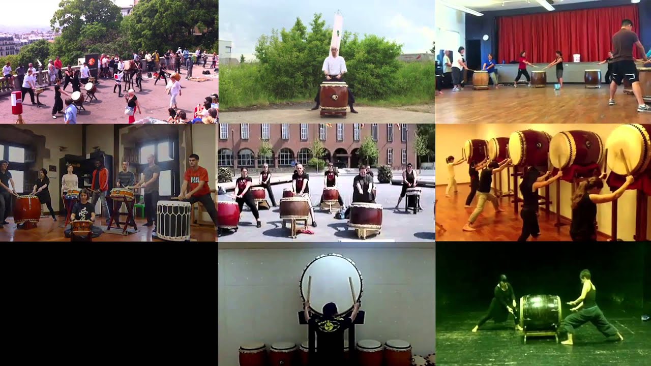 Wake up Durms - World wide Taiko chain - YouTube