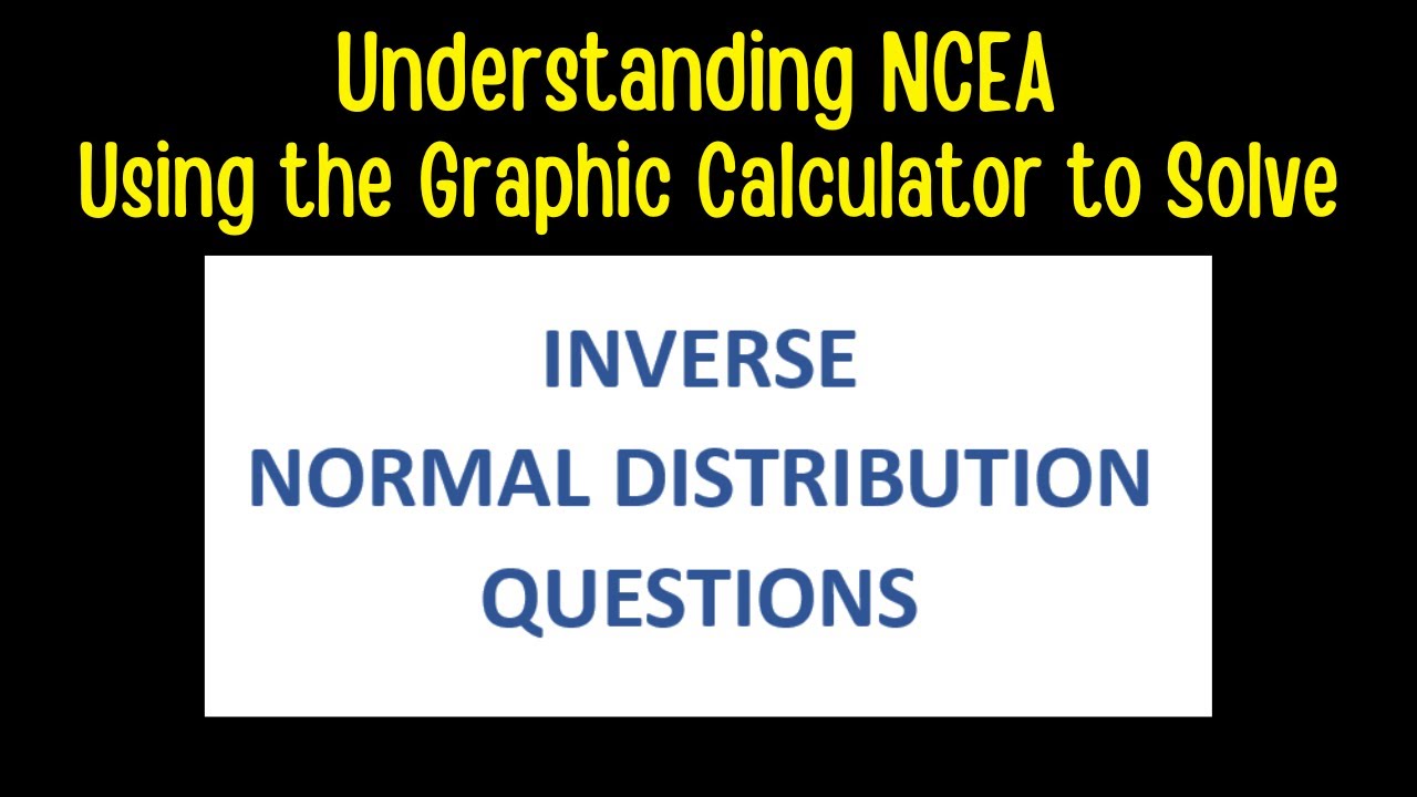 Understanding NCEA - Using the Graphic Calculator to Solve Inverse ...
