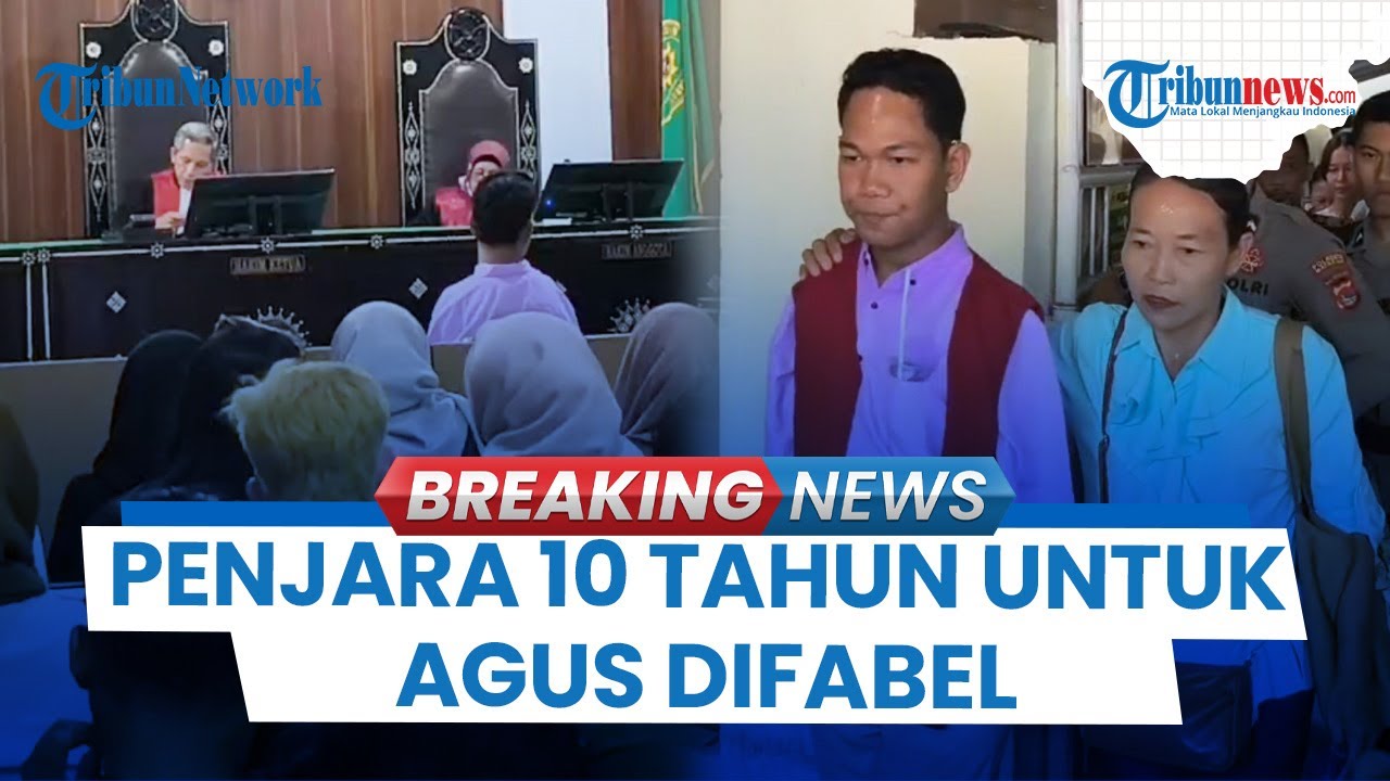 🔴BREAKING NEWS [PORTRAIT] Agus Difabel Divonis 10 Tahun dan Denda Rp100 ...