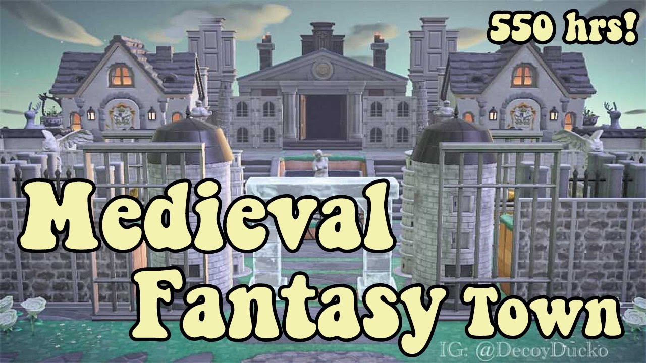 INCREDIBLE Medieval Fantasy Island Tour | Animal Crossing New Horizons ...