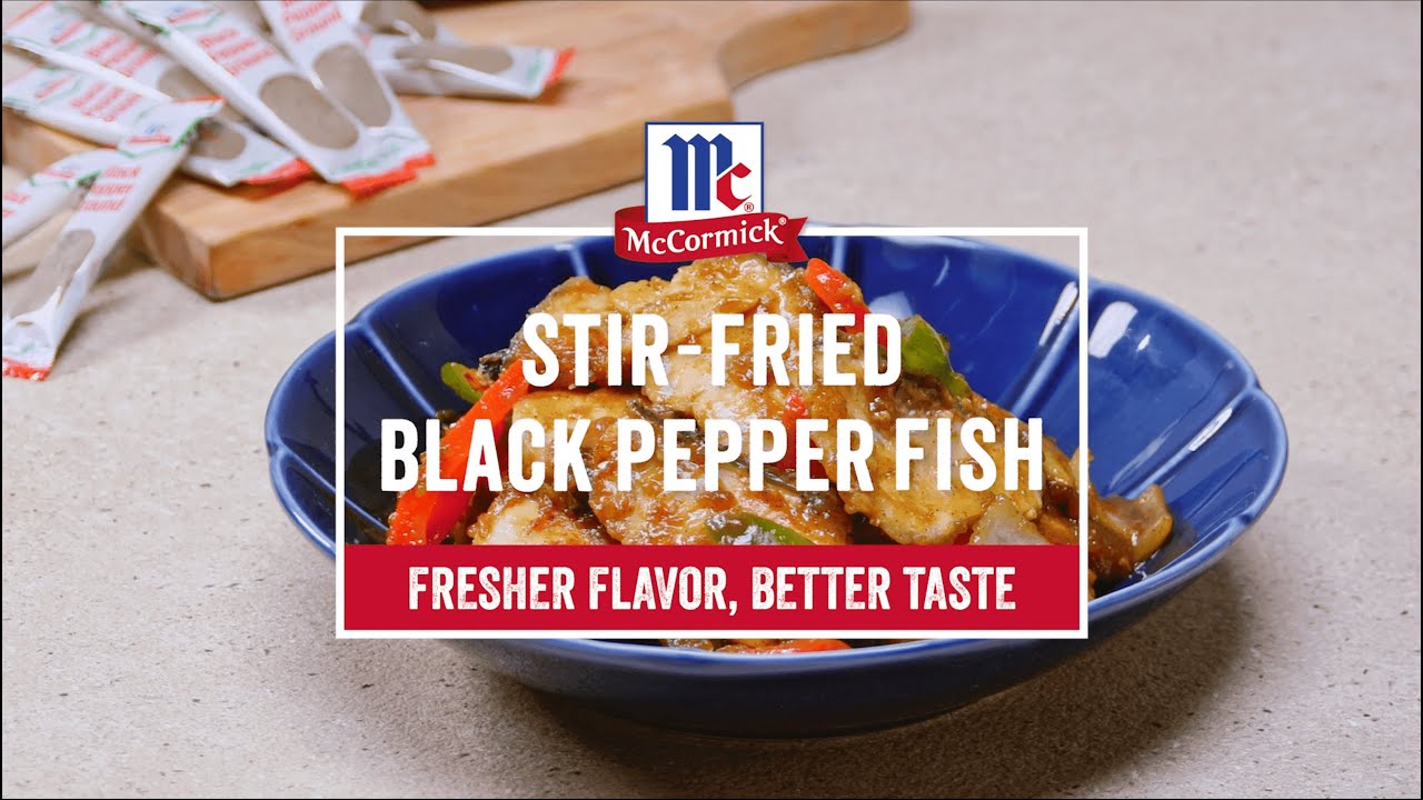 Stir Fried Black Pepper Fish - YouTube