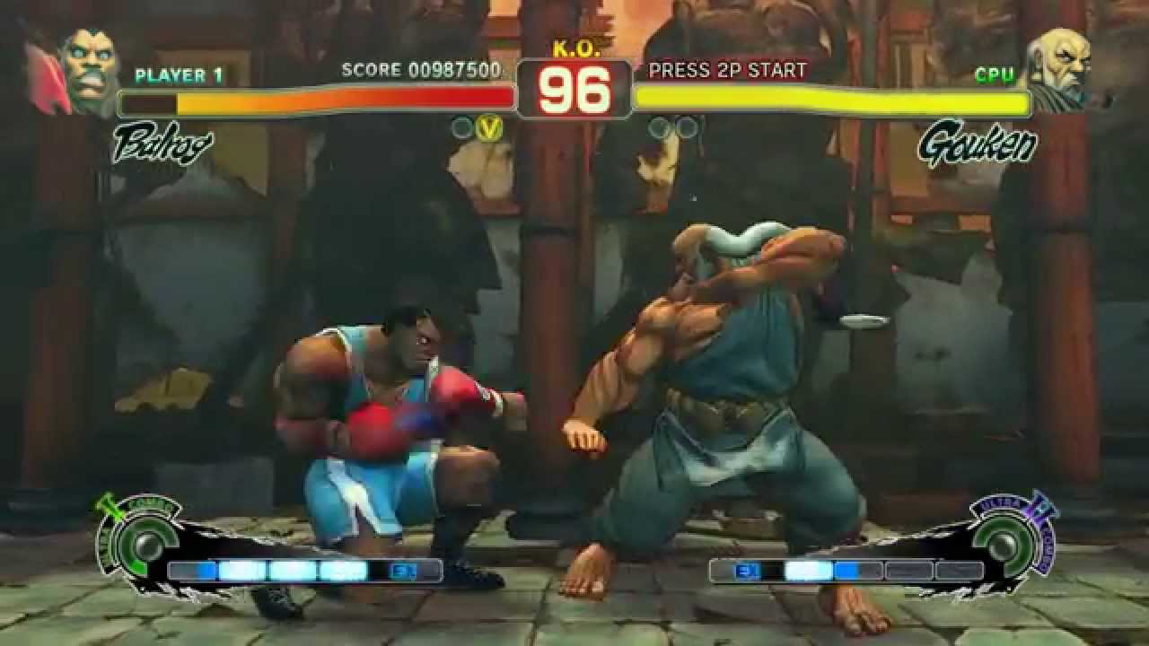 SSF4 Playthrough with Gouken Boss Battle - Balrog - YouTube
