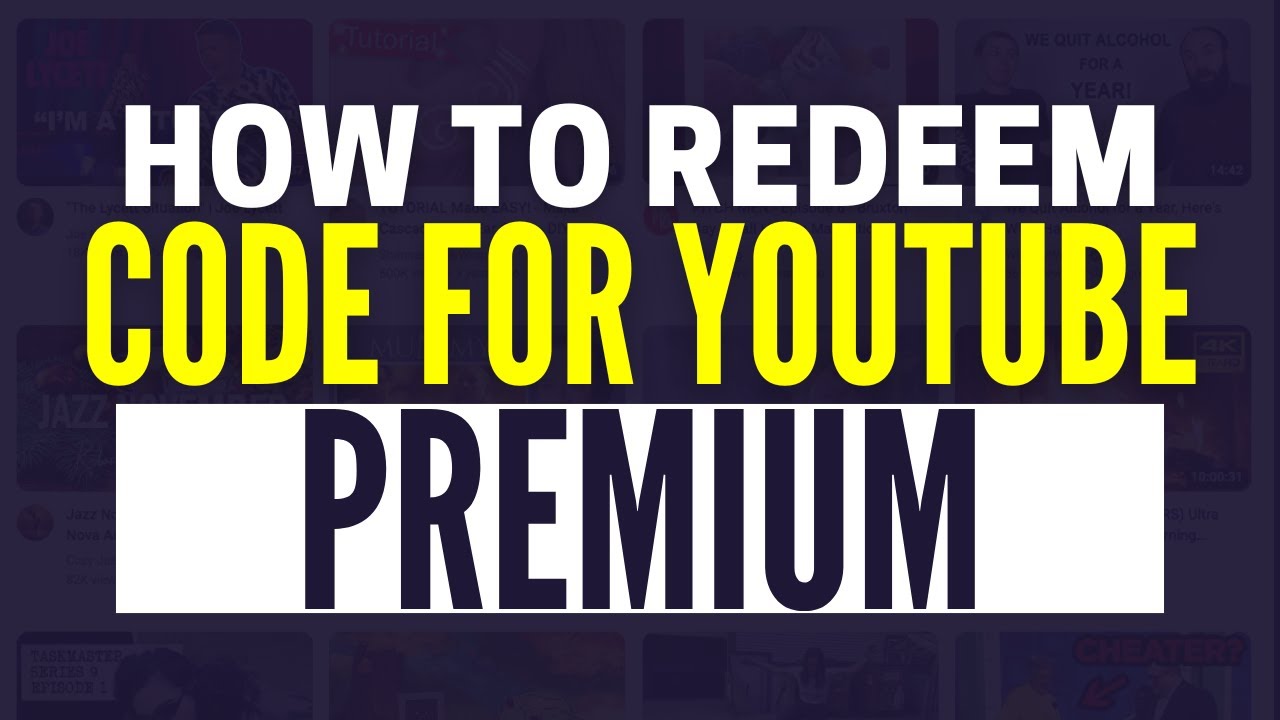 How To Redeem Code On YouTube Premium (2025) - YouTube