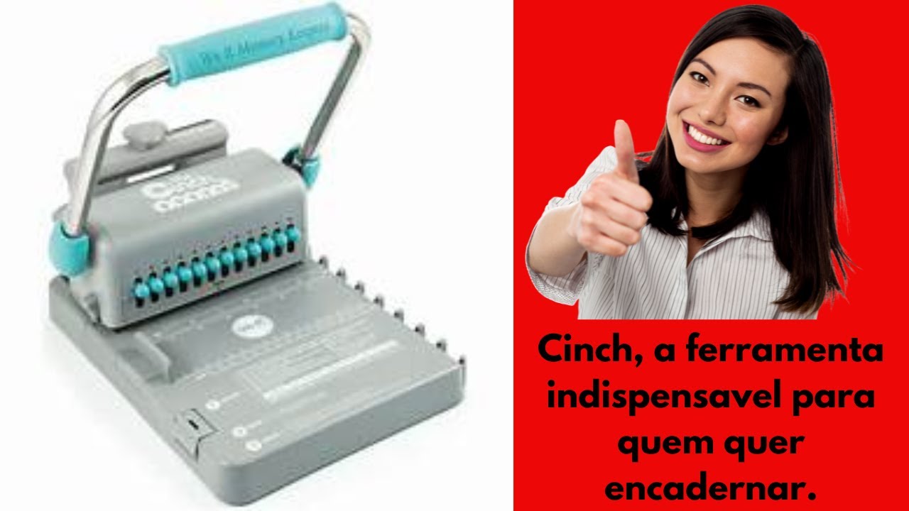 Como usar a Cinch/ how to use the Cinch/encadernadora/encadernacao/we r ...