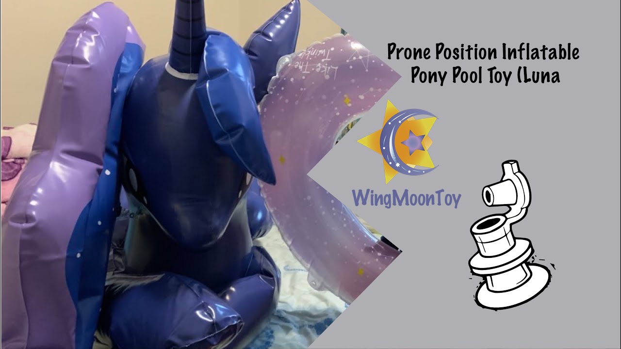 Inflation) Prone Position Inflatable Pony Pool Toy (Luna - YouTube