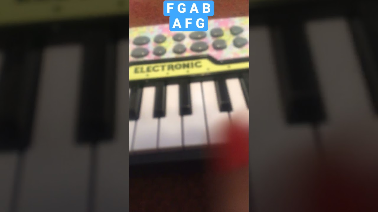 #003 Electronic keyboard notes FGAB - YouTube