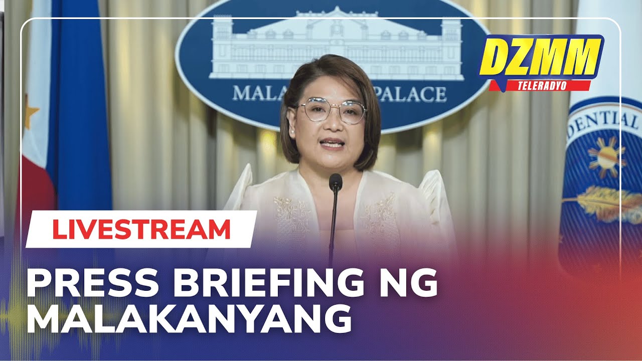 LIVE: Palace holds press briefing | DZMM Teleradyo (01 September 2025 ...