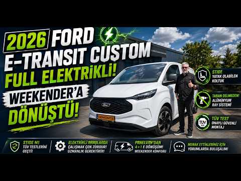 Full Elektrikli Transit’i Kampçı Ruhlu Weekender Modeline Dönüştürdük! Tabanı Delmeden 4+1 Oldu