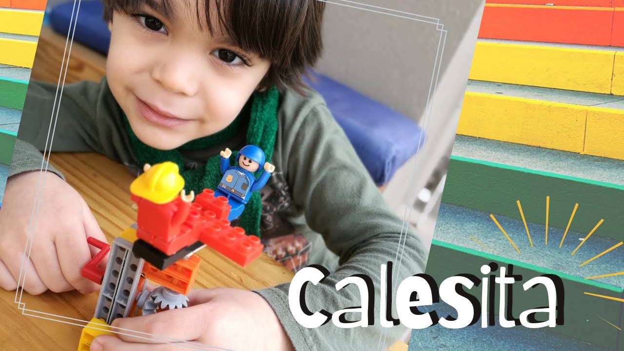 Cómo hacer una calesita con bloques Rasti, Block o Lego (How to make ...