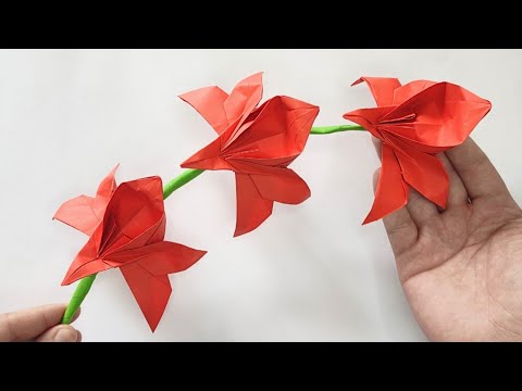Origami ORCHID tutorial 🏵️ How to make a paper flowers - YouTube