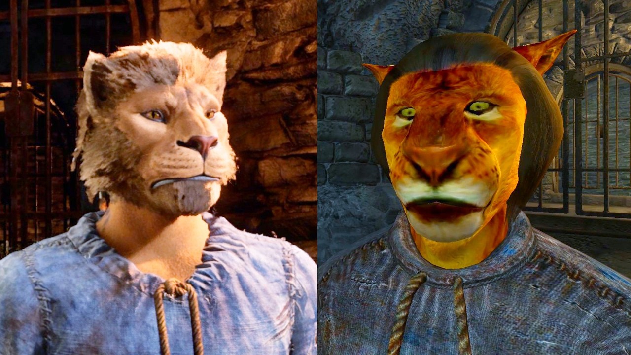 Old and new default characters presets for all races. Oblivion vs ...