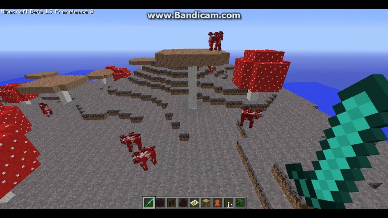Minecraft Red Cows with Mushrooms on them - YouTube