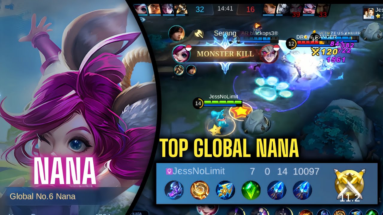Best Build Nana By. JessNoLimit | Nana Top Global | Nana Gameplay - YouTube