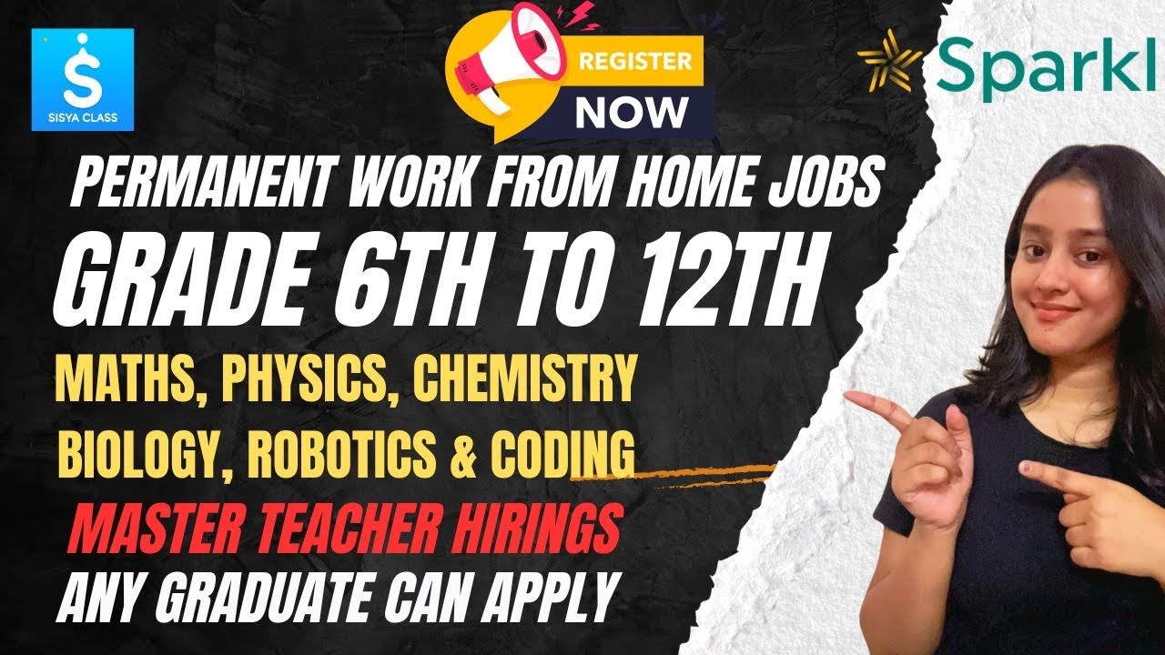 Sparkl Edventure & Sisya Class Hirings 2025 | Grade 6th - 12th ...