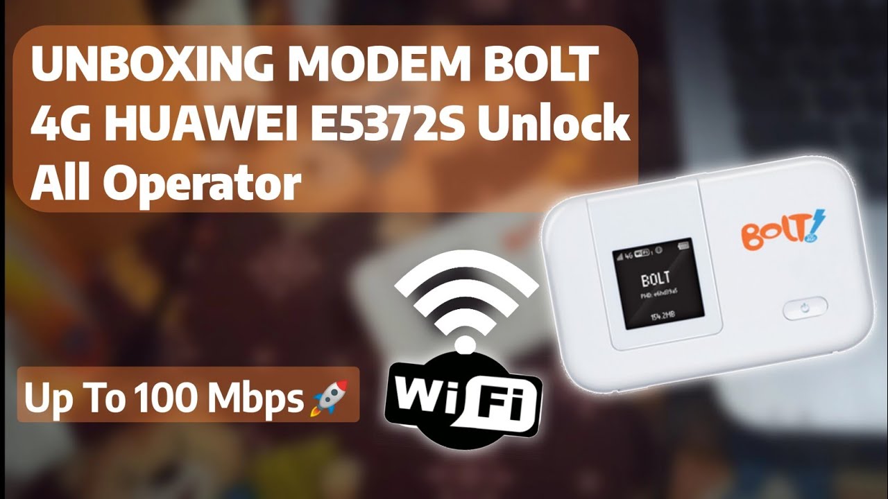 Unboxing Modem Wifi Bolt Huawei 4G Unlock All Operator | Mifi Bolt ...