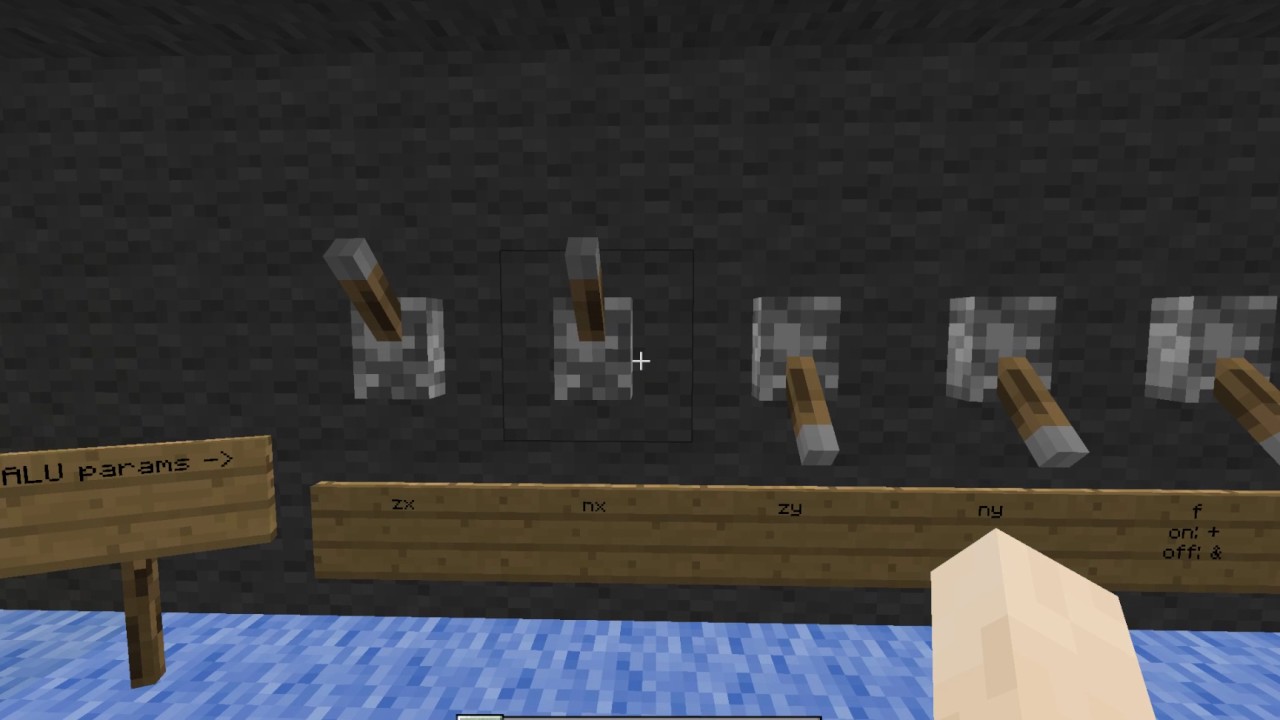 Minecraft 8 bit ALU - Passthrough Demo - YouTube