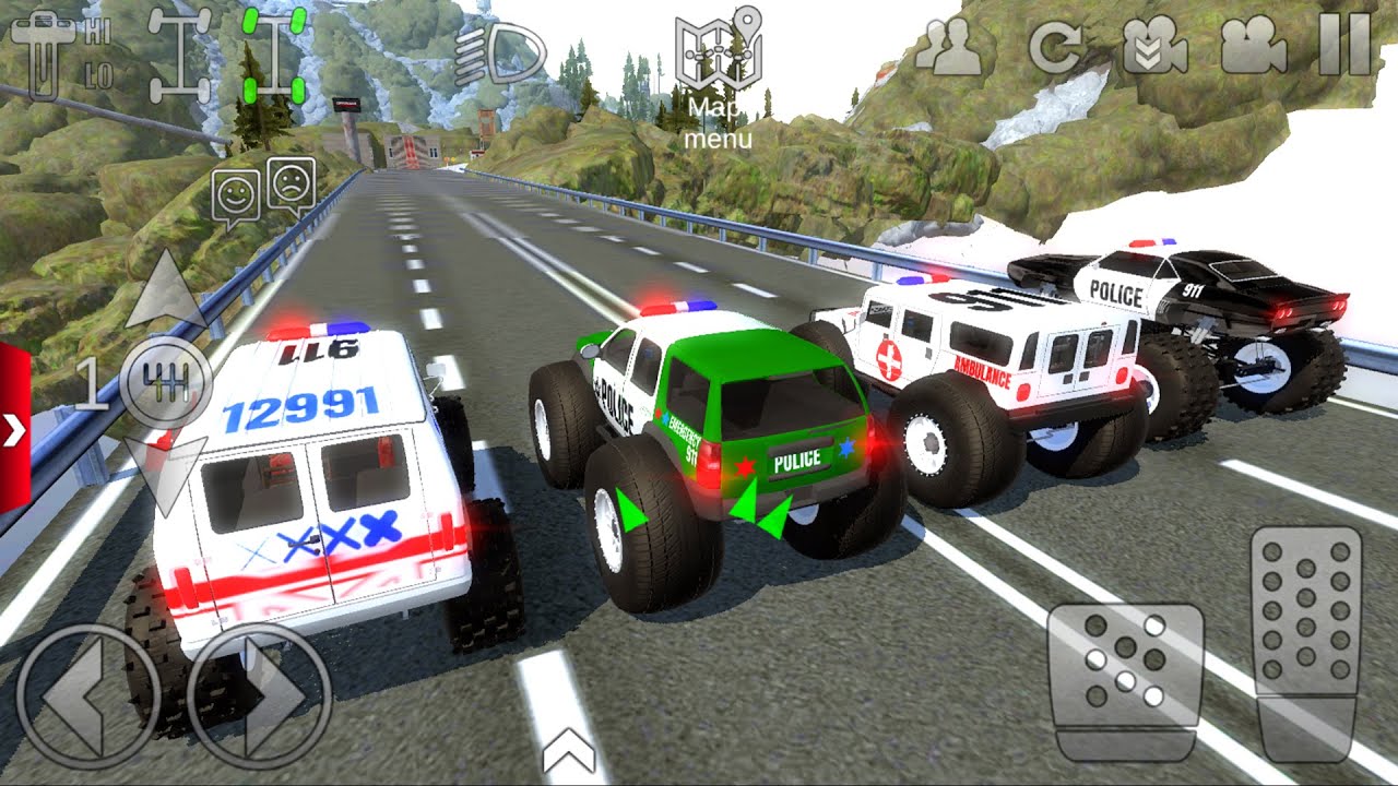 Offroad Outlaws Police Car, Amulance Dirt Car Extreme Off_Road ...