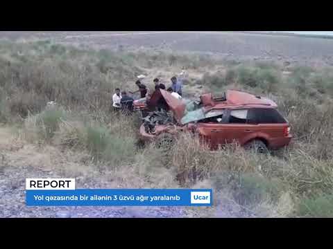 Ucarda yol qəzasında bir ailənin 3 üzvü ağır yaralanıb