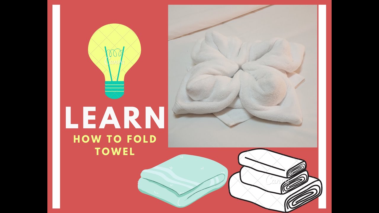 5-Minute How to fold towel to Pka Chan flower l ...