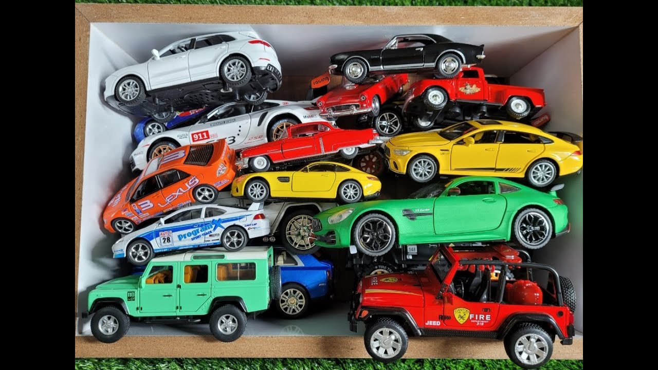 Box full of cars Mercedes benz 'Porsche 'Honda civic 'Lexus 'benze G ...
