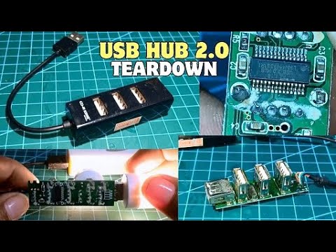 USB Hub 2.0 CDR-KING 4- Port_Teardown Curiosity - YouTube