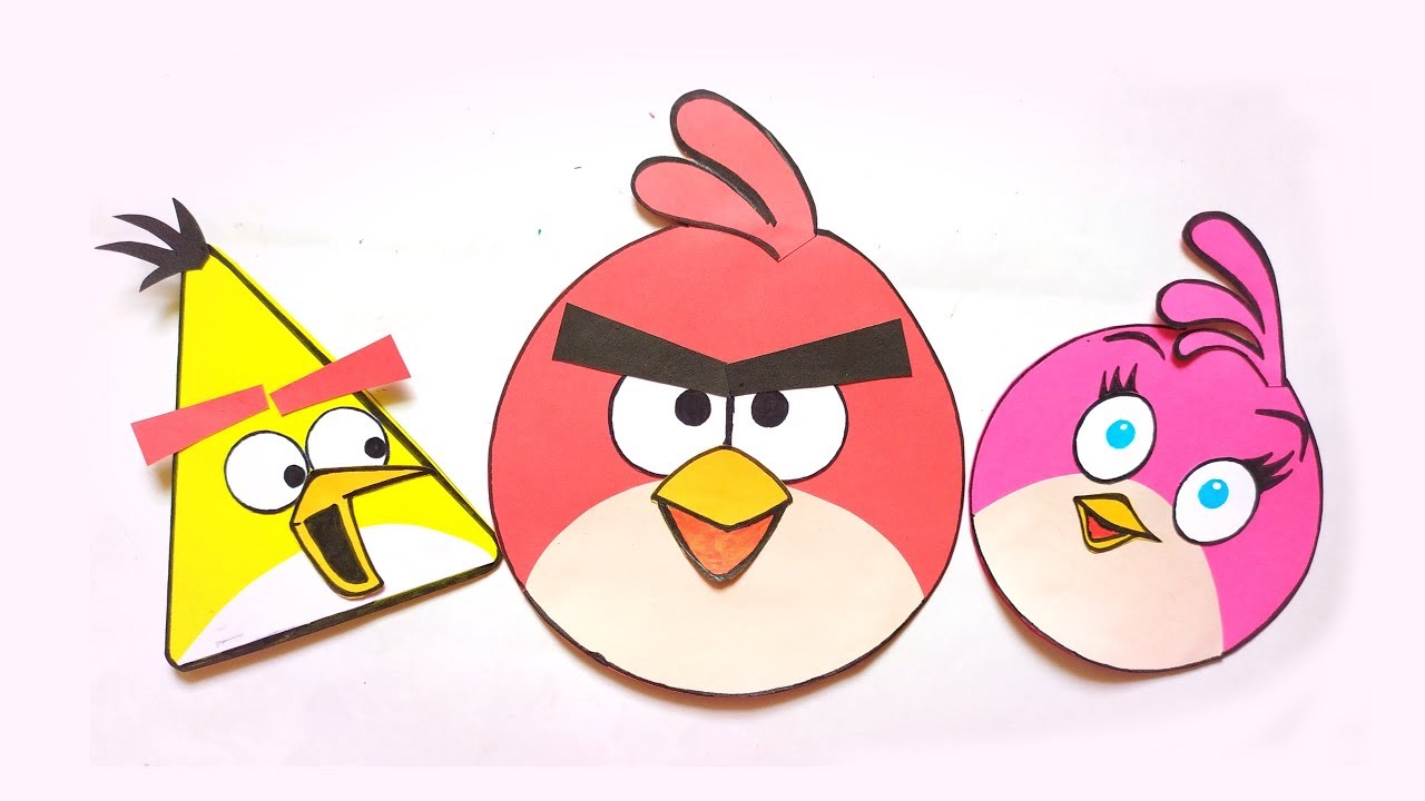 Angry Bird cards for children's day || Handmade greeting Card idea ...