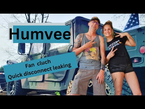 Humvee Fan Cluch quick connect leaking, replacement, Diy maintenance ...