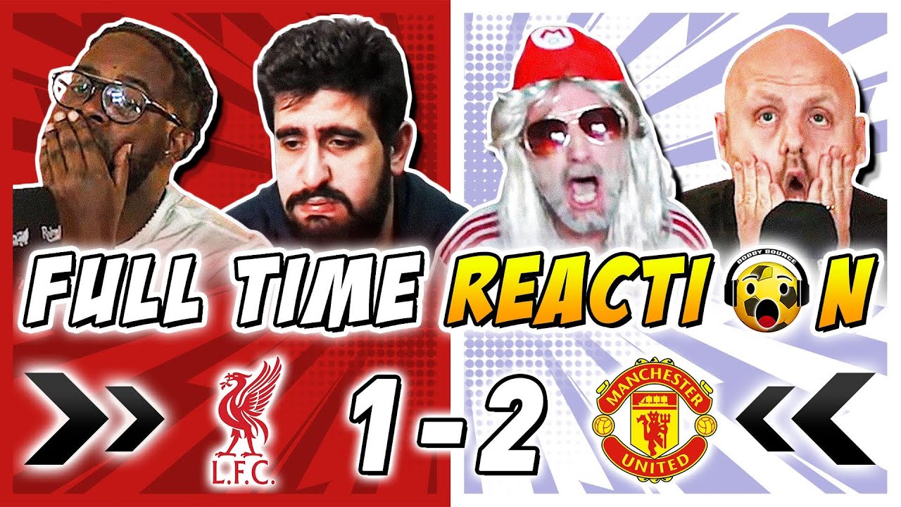 Liverpool Fans DEPRESSED 😬 Full Time Reactions to Liverpool 1-2 Man ...