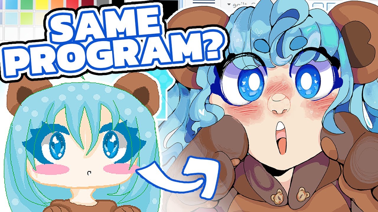 DRAWING In MS PAINT Again After 8 YEARS - YouTube