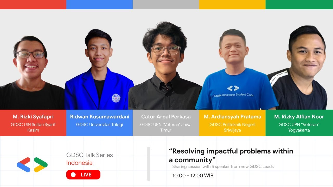 GDSC Talk Series: Resolving impactful problems within a community - YouTube