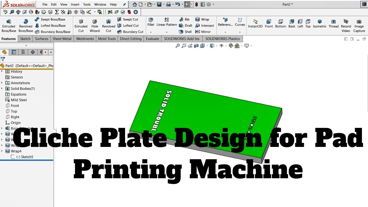Cliche Plate for Pad Printing machine Design - YouTube
