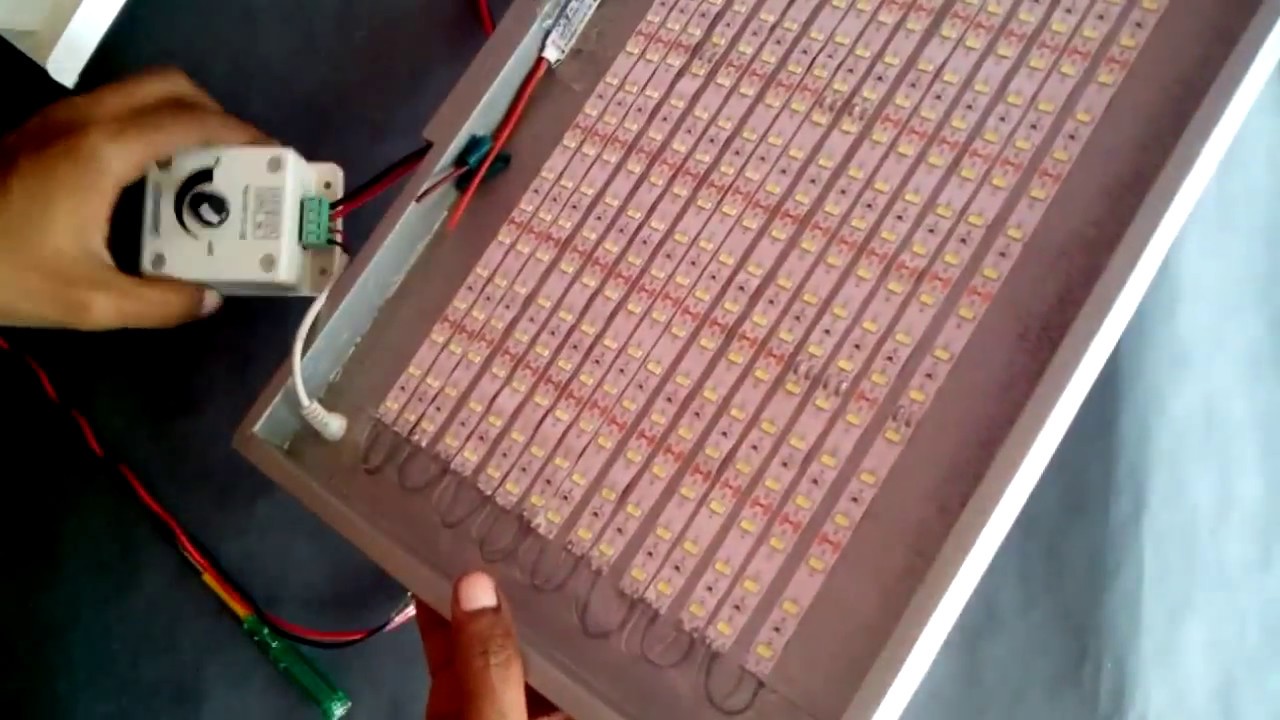 How to adjust LED strips brightness with DC 12 volt dimmer - YouTube