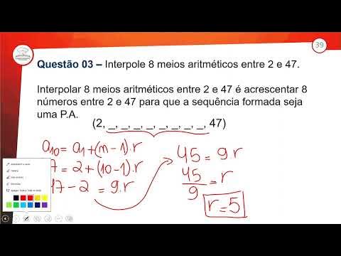 60.2 - REVISÃO E CORREÇÃO - INTERPOLAÇÃO ARITMÉTICA - MATEMÁTICA - 1º ...