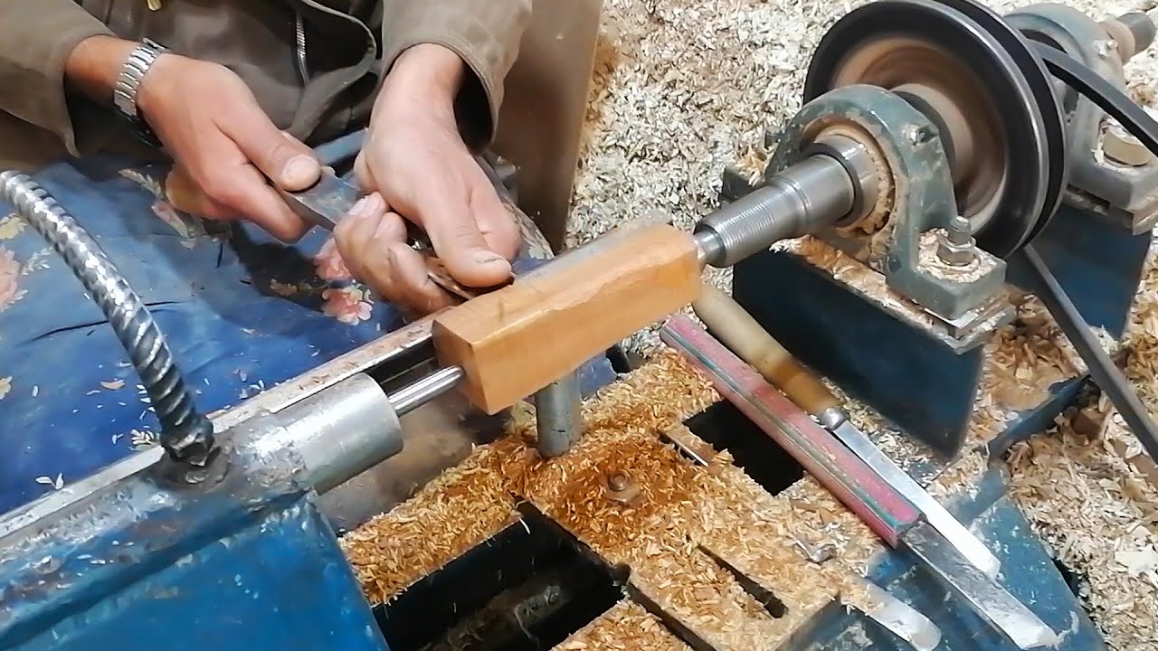 Woodturning On redwood - YouTube