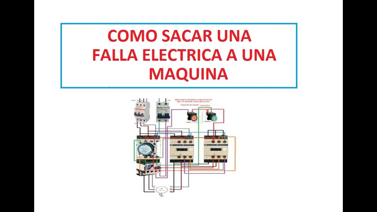 Como sacar una falla electrica a una maquina - YouTube