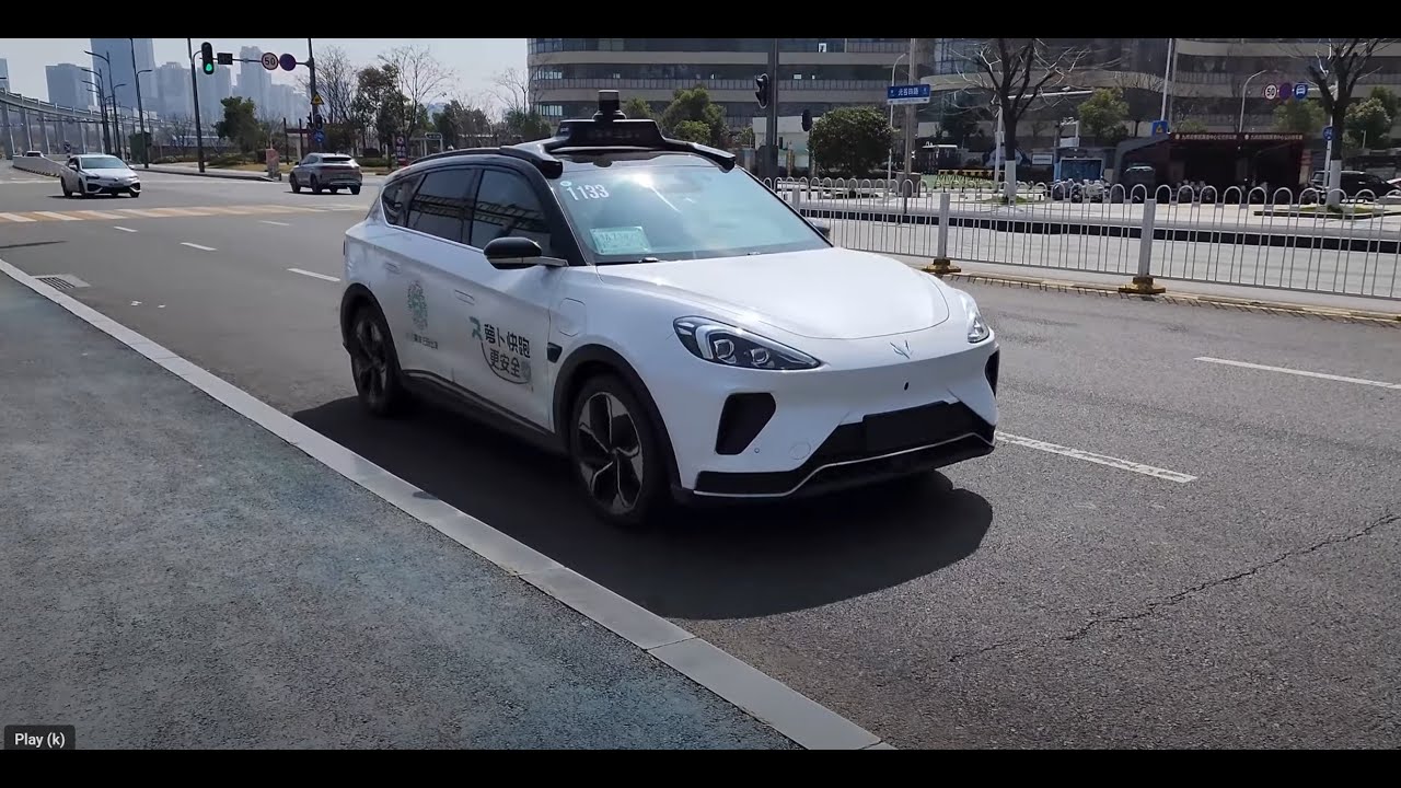 Driverless Taxi Experience in China - YouTube