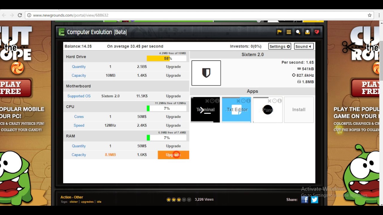 Computer Evolution (Beta) Part 1 New Free Online Idle Game - YouTube
