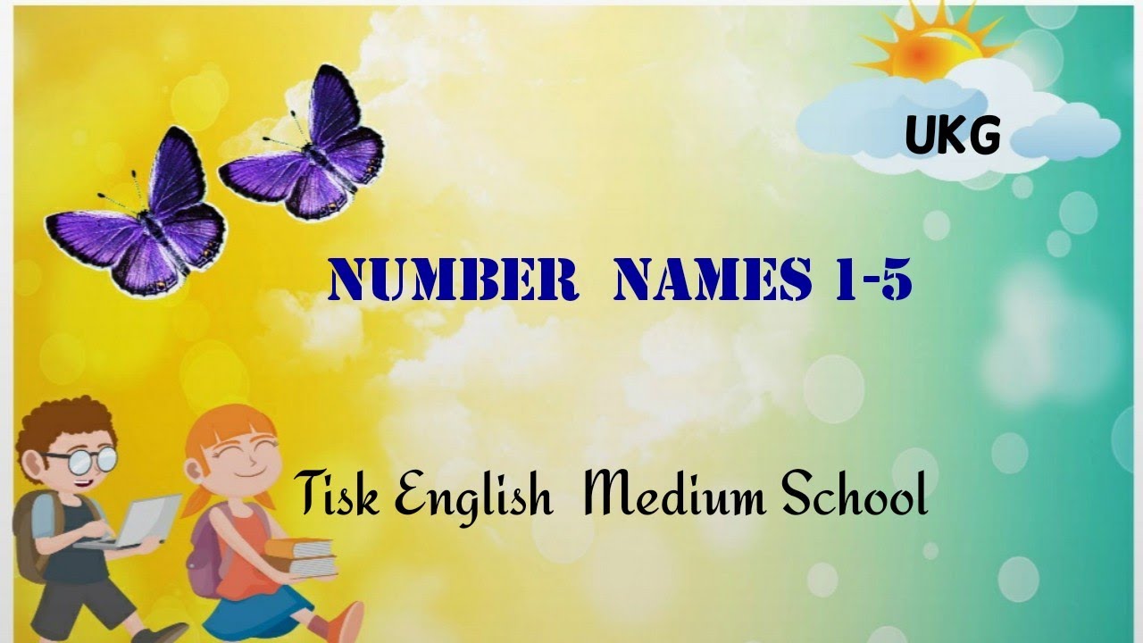 Number Names 1-5 / Number with spelling/Preschool Learning video - YouTube