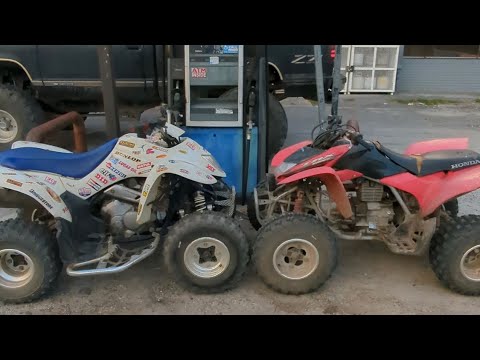 LTZ 250 ride with TRX 250EX - YouTube