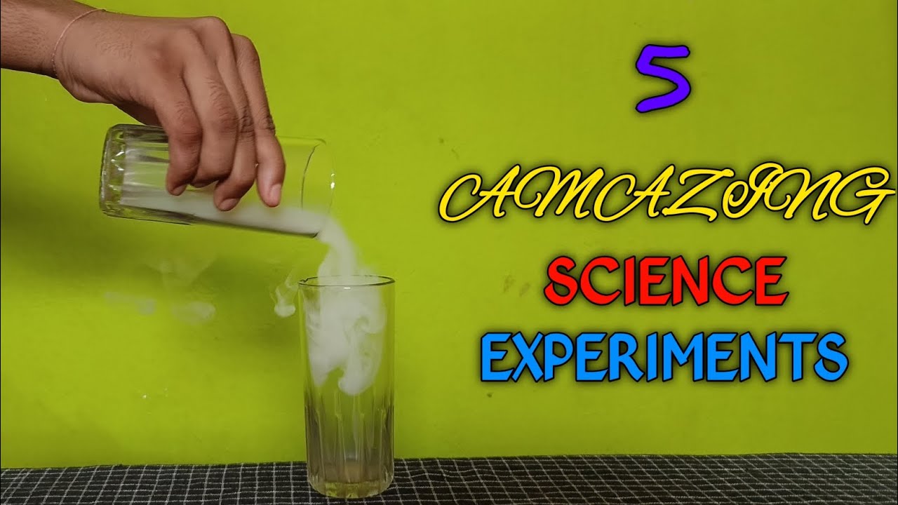 5 AMAZING SCIENCE EXPERIMENTS | ग्लास में बादल कैसे बनाये ? - YouTube