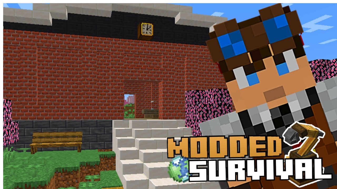 Built A WORKING TRAIN STATION In MINECRAFT | Modded Survival - YouTube