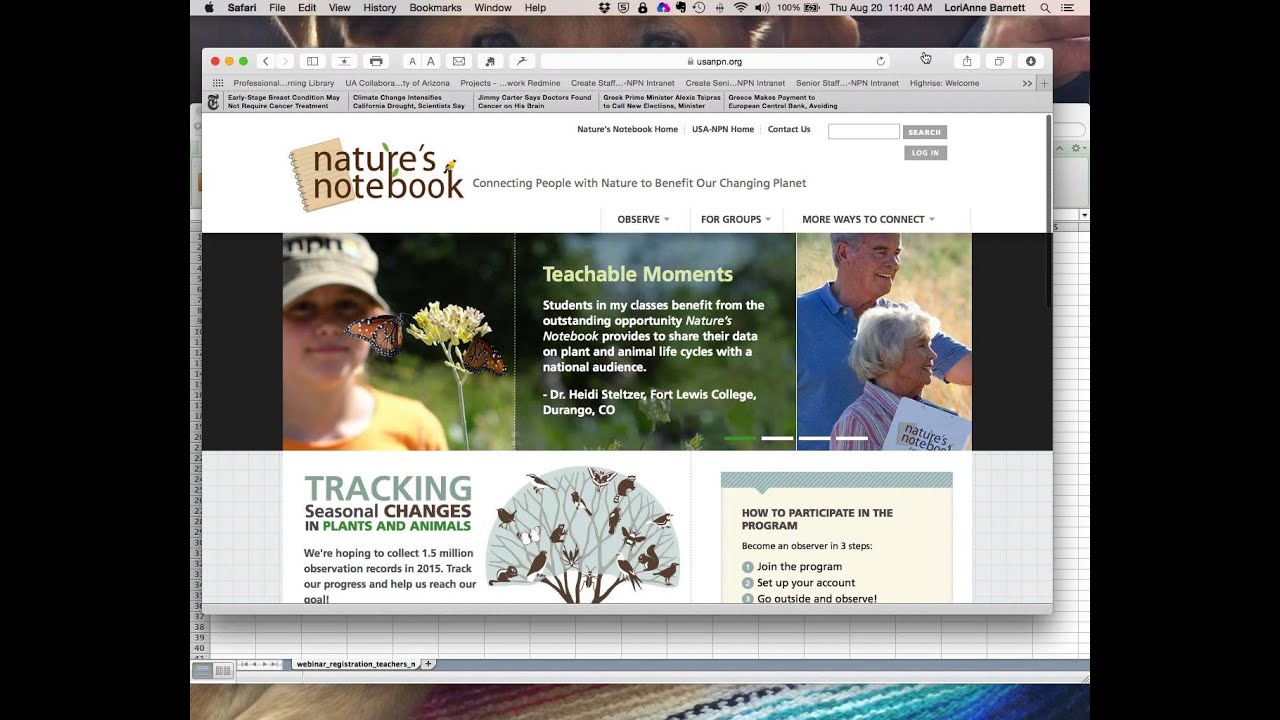 Teacher's Webinar Getting Started with Nature's Notebook 8-20-15 - YouTube