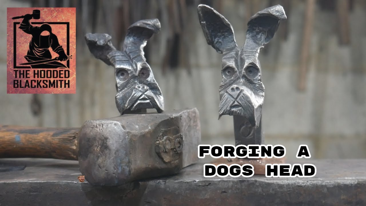 Forging a dogs head - YouTube